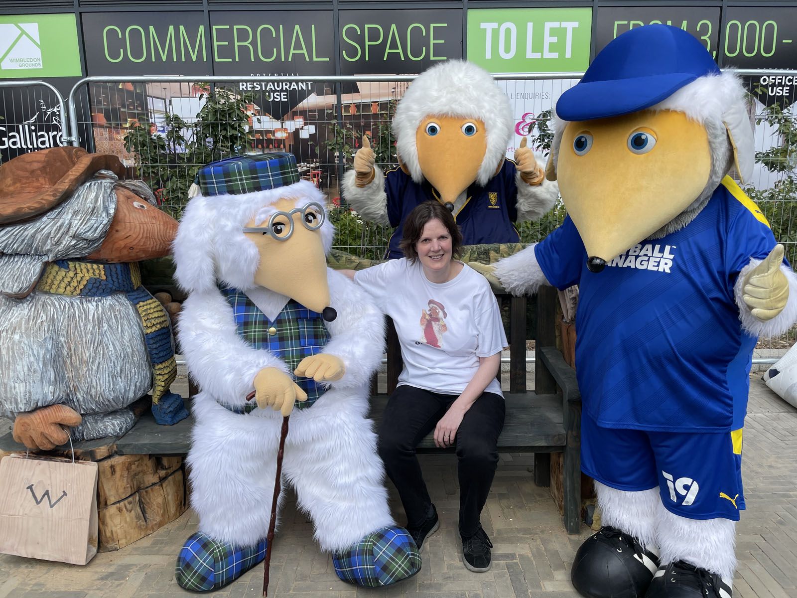 Orinoco Womble bench unveiled at AFC Wimbledon stadium – Tidy Bag